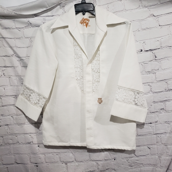 Beau Tiki | Shirts | Beau Tiki Vintage Mens Hawaiian Shirt Crochet ...